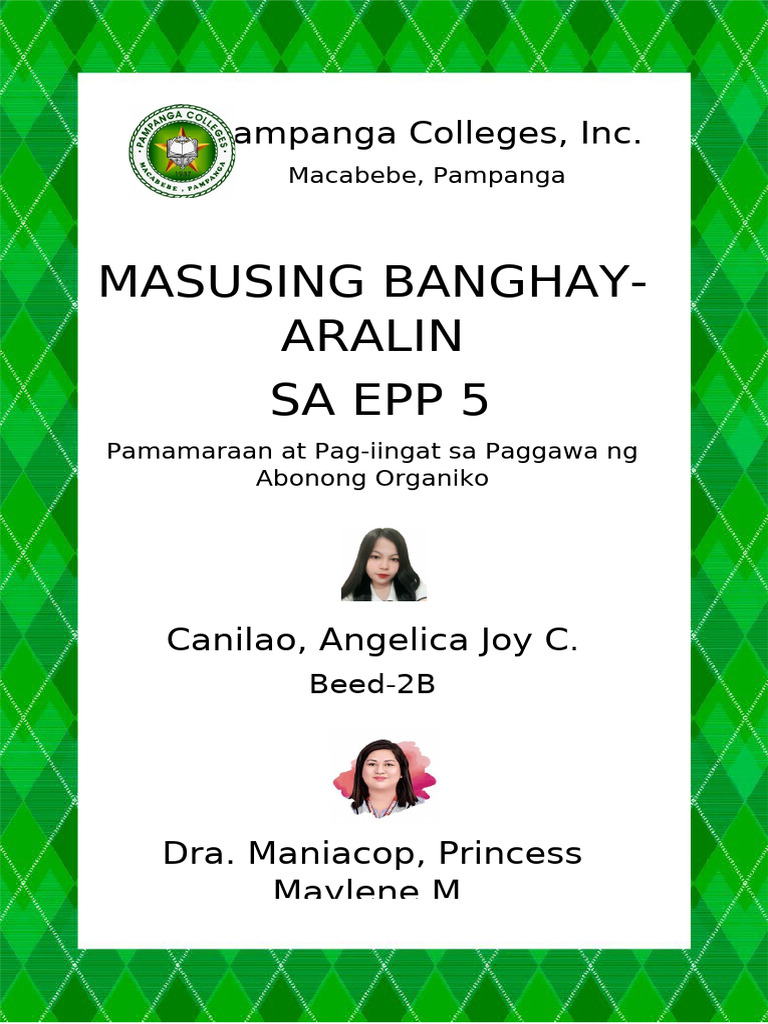 Masusing Banghay Aralin Sa EPP 5 | PDF