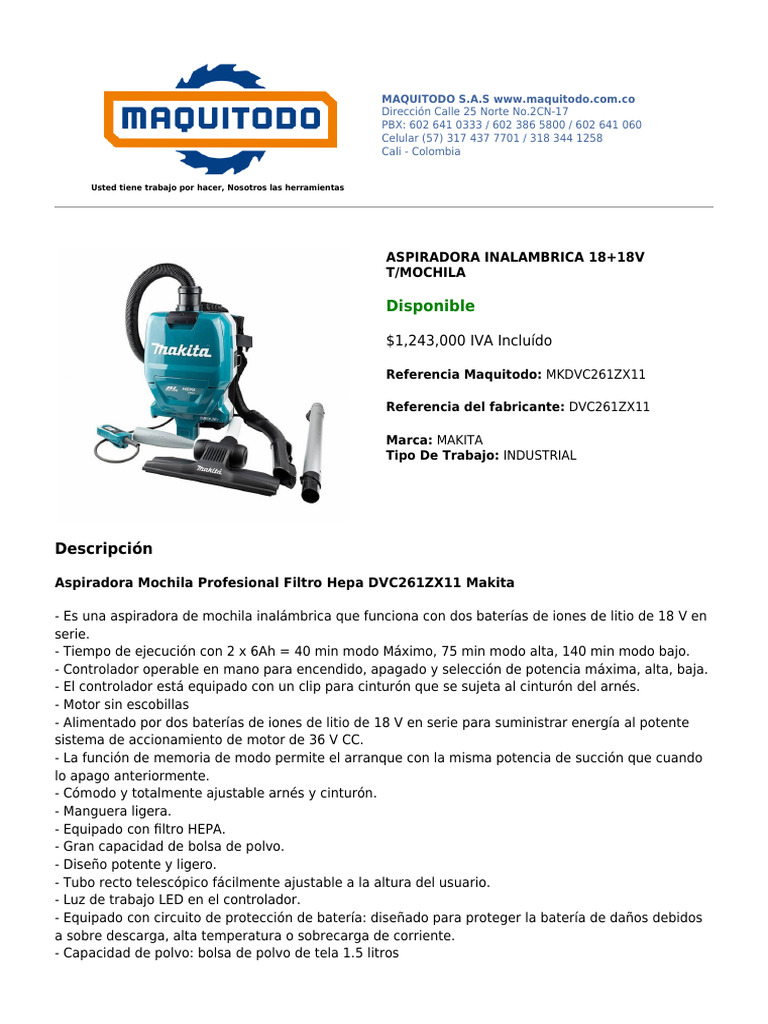 Maquitodo | PDF | Aspiradora