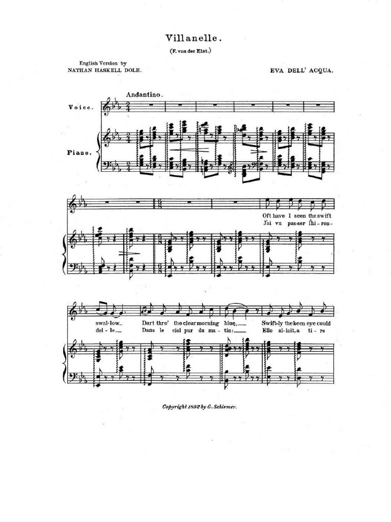 Villanelle | PDF