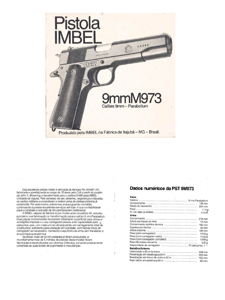 Manual PST 9mm M973 | PDF