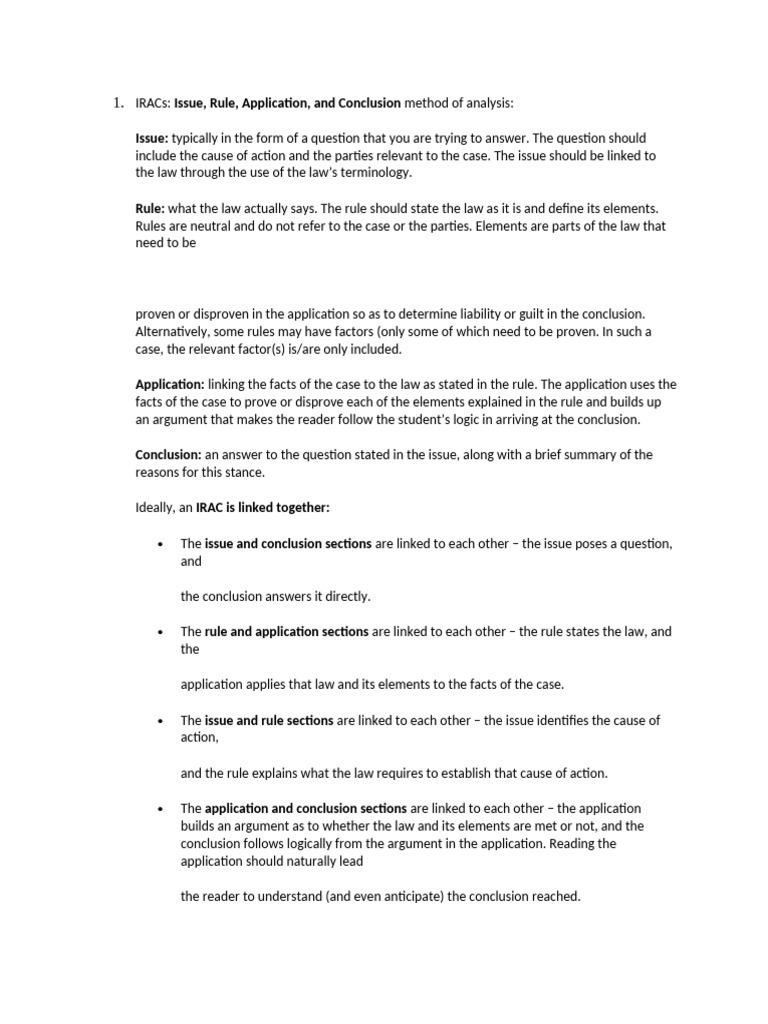 Legal Analysis for Law Students | PDF | Law Of The United States ...