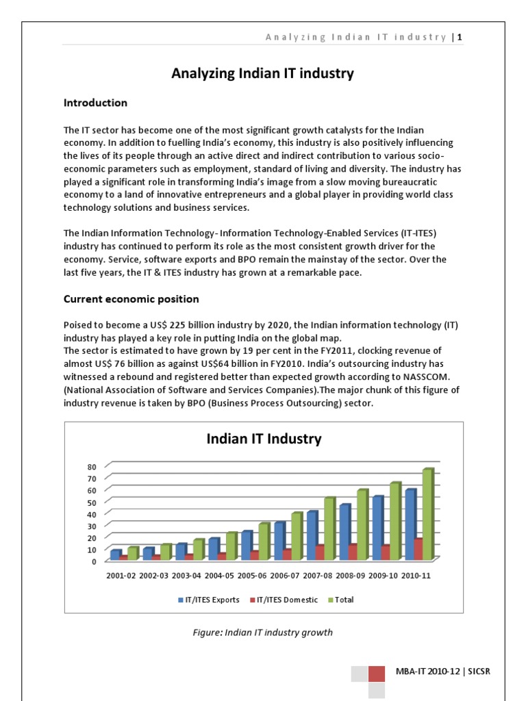 Report On Indian IT Industry | PDF | Business Process Outsourcing ...
