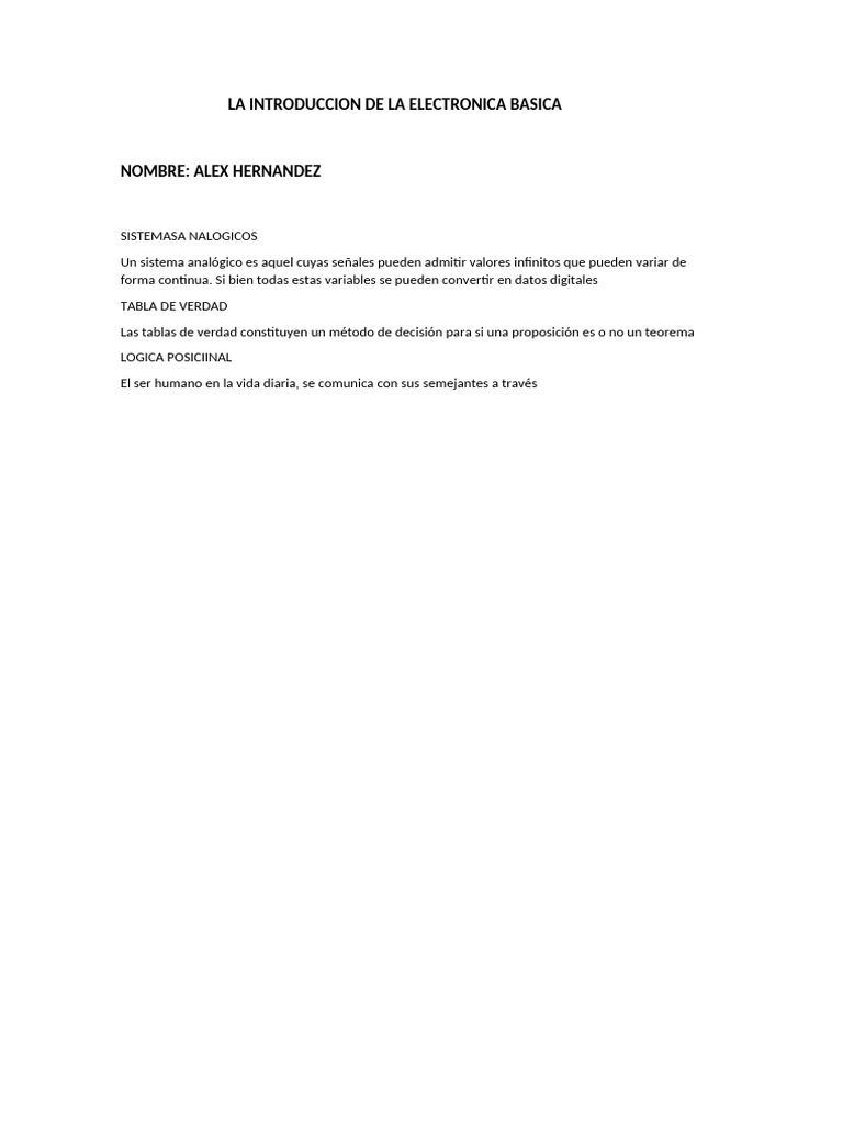 La Introduccion de La Electronica Basica | PDF