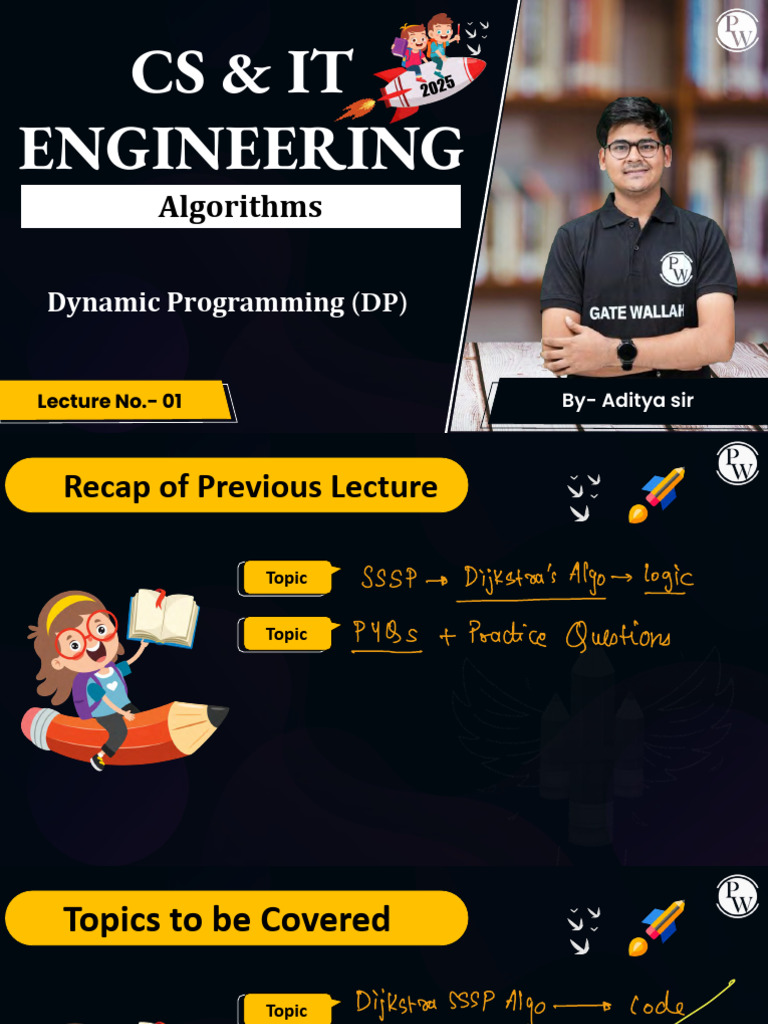 Dynamic Programming Dp 01 Class Notes Pdf Dynamic Programming