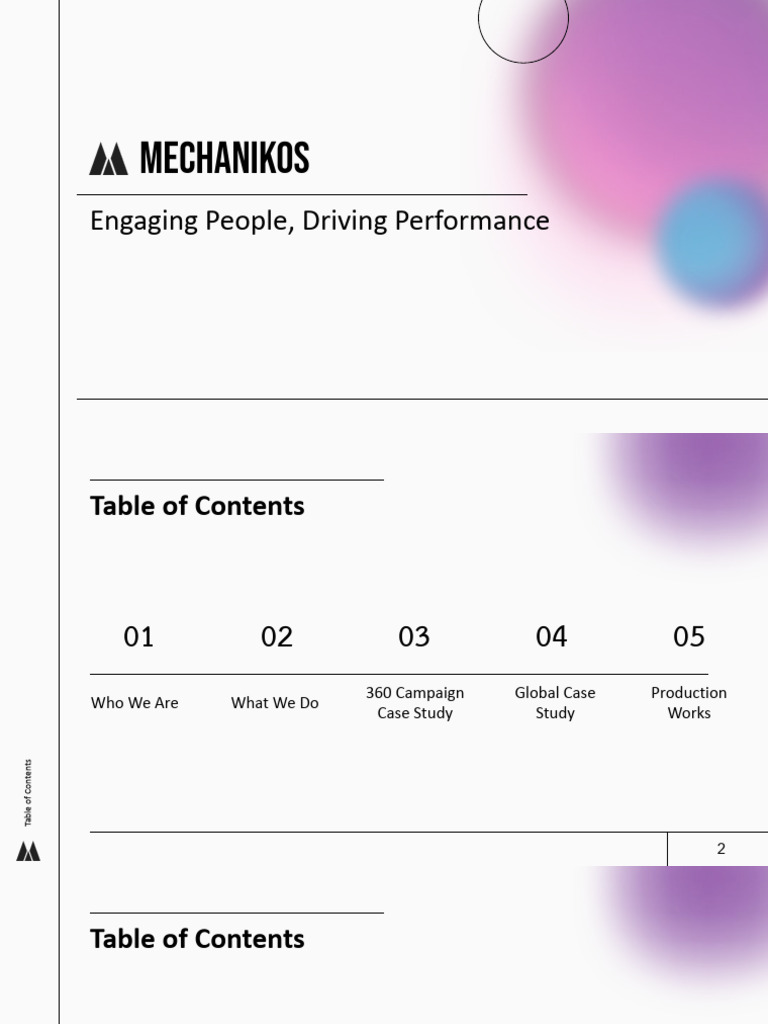 Mechanikos - Performance Digital Agency - Introduction - V8 | PDF ...