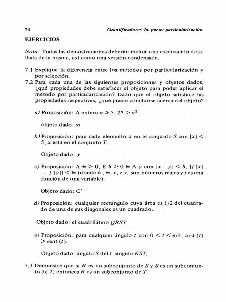 Cómo Entender y Hacer Demostraciones Matemáticas. Parte 3 | PDF