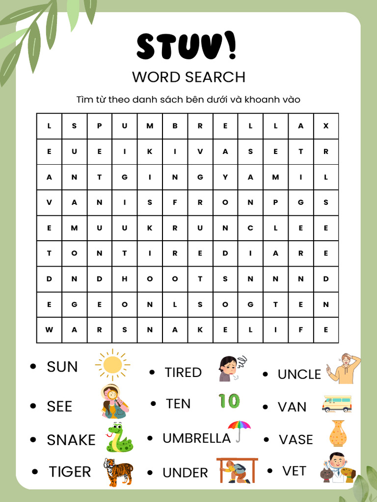 STUV Worksheet | PDF