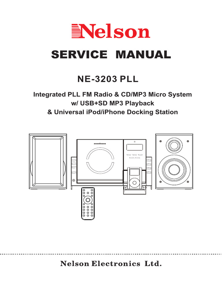 NE-3203 PLL Radio Micro System Manual | PDF | I Pod | Consumer Electronics