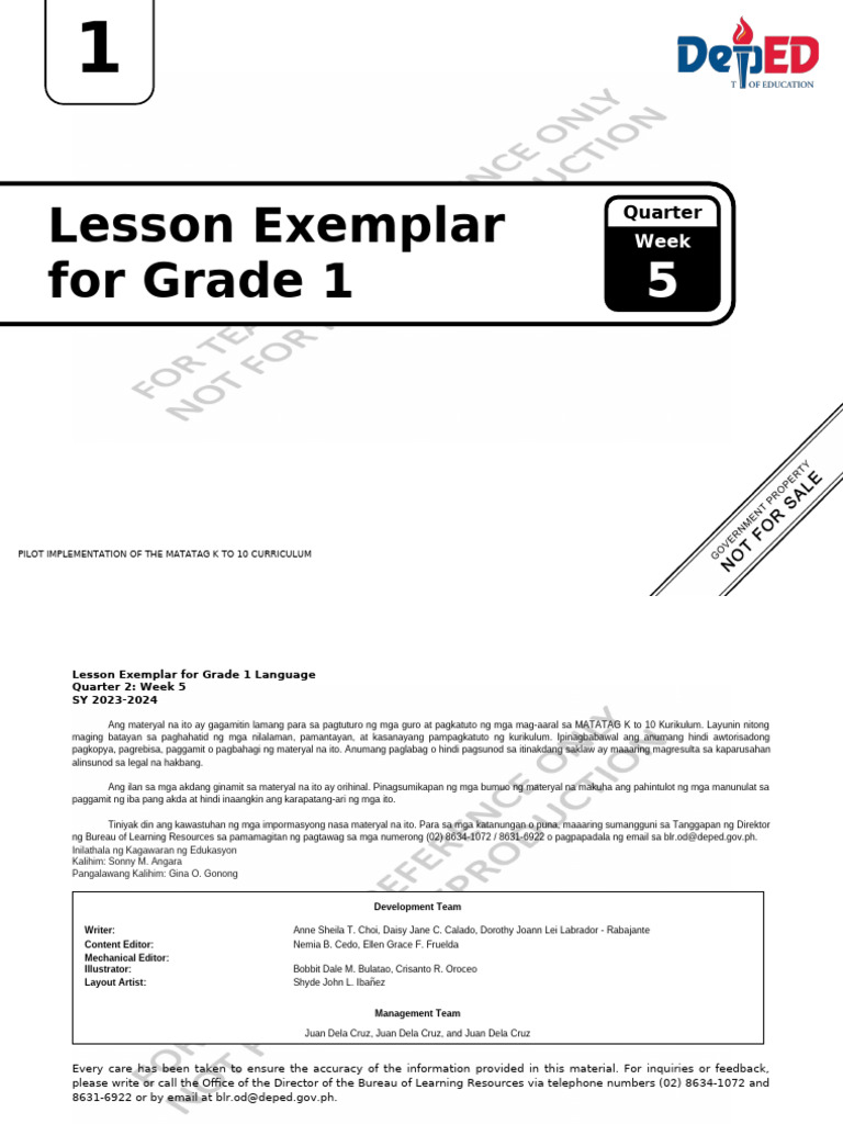 Le - Language 1 Q2 - W5 | PDF Le - Language 1 Q2 - W5 | PDF