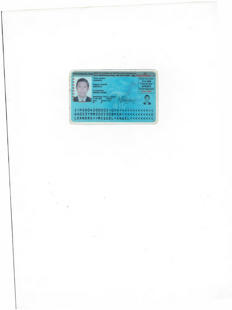 Leandro Castillo Miguel Angel Dni | PDF