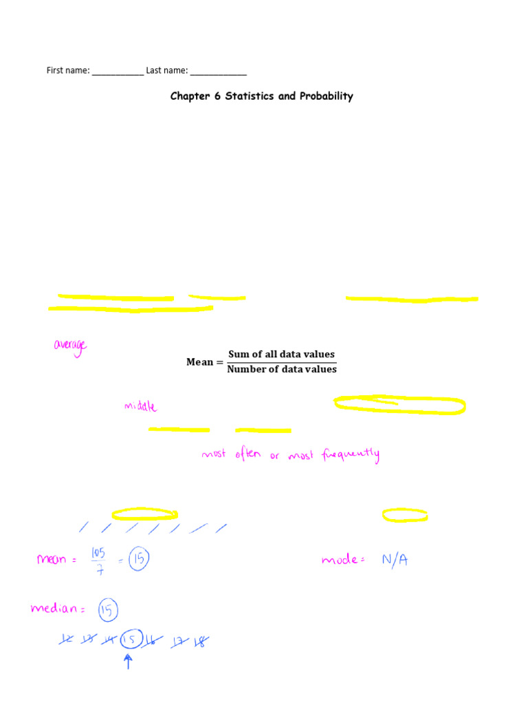 G8 Math Curriculum: Statistics & Probability | PDF | Mean | Mode ...