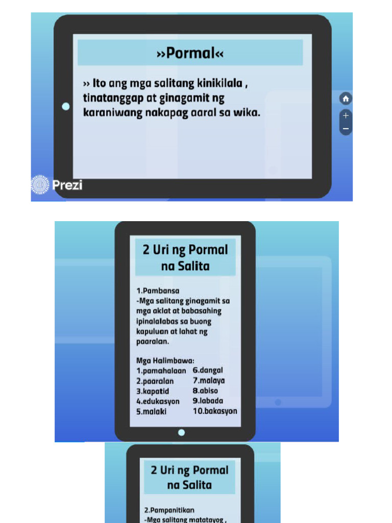 Pormal at Di-Pormal Na Antas NG Wika | PDF