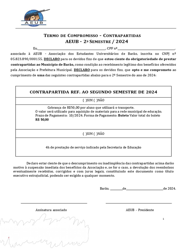 Contrapartida 2024 | PDF
