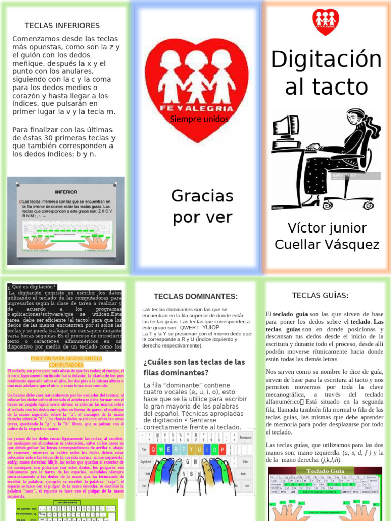 Tarea Ofimatica | PDF | Mano | Teclado