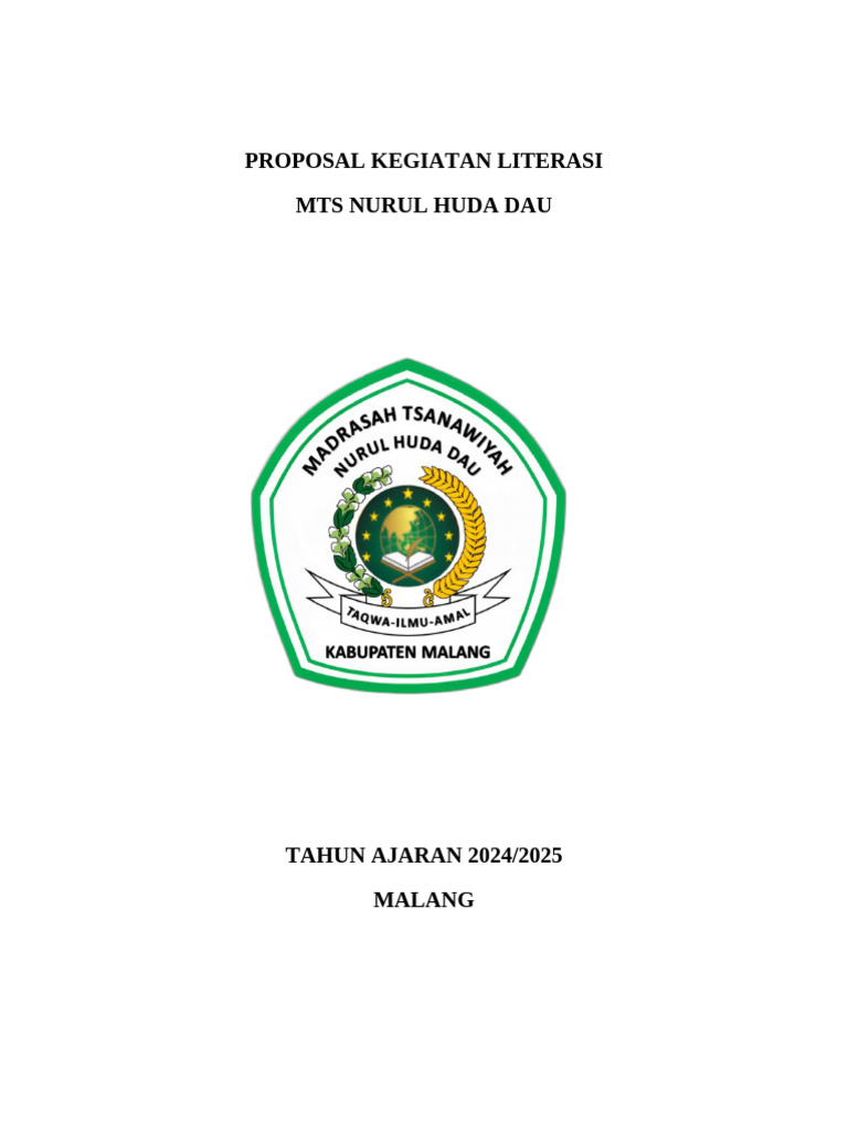 Proposal Kegiatan Literasi | PDF