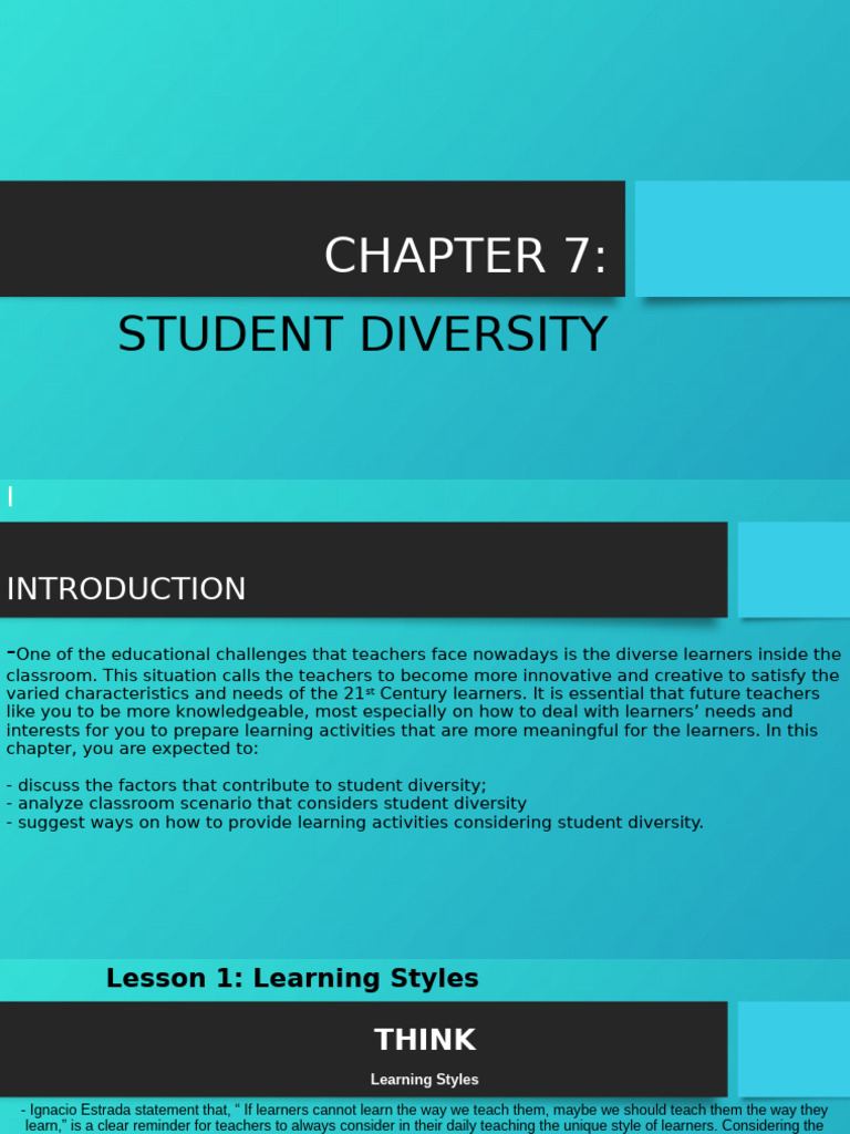 Diversity | PDF | Learning Styles | Learning