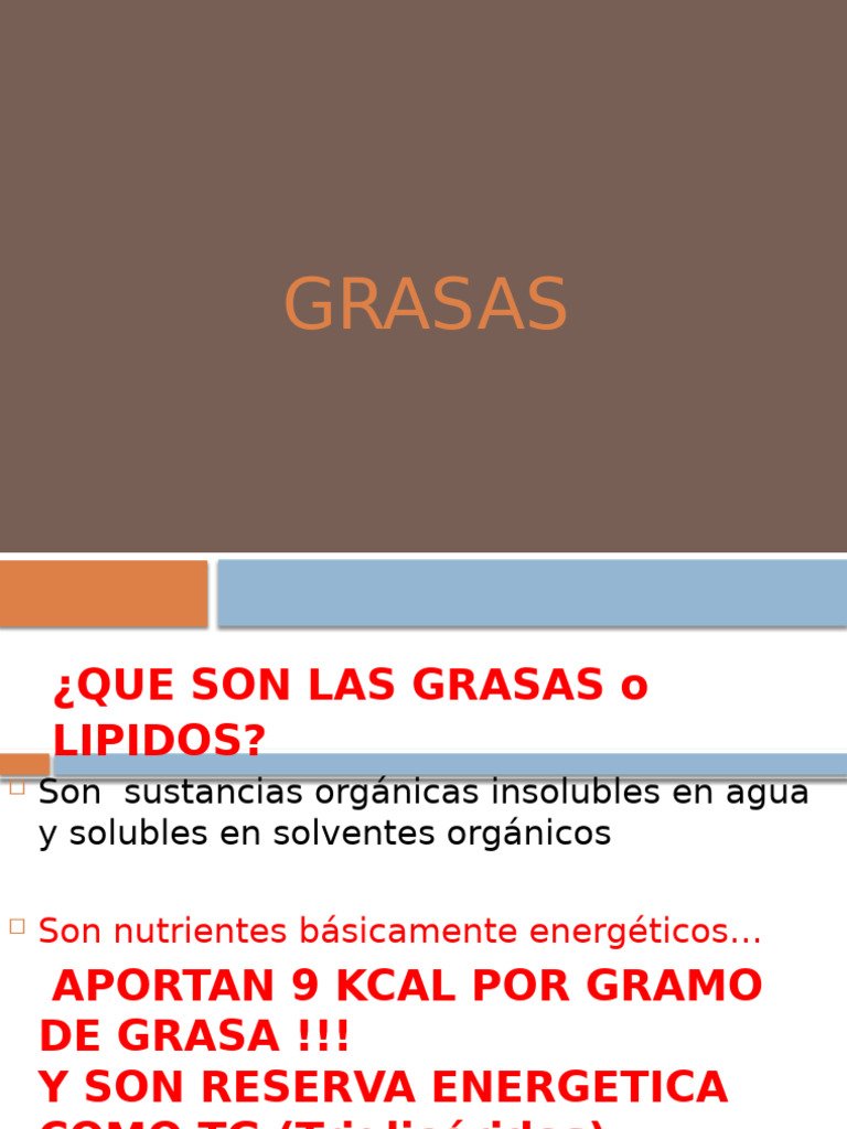 GRASAS | PDF | gordo | Grasas trans