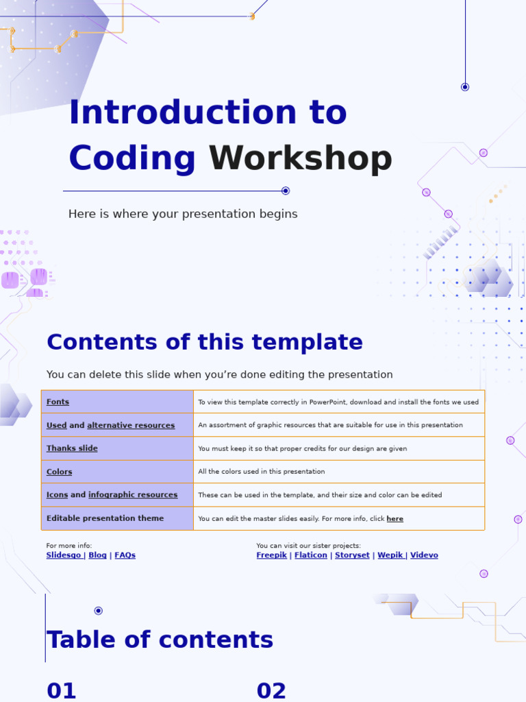Introduction To Coding Workshop - by Slidesgo | PDF | Planets | Solar System