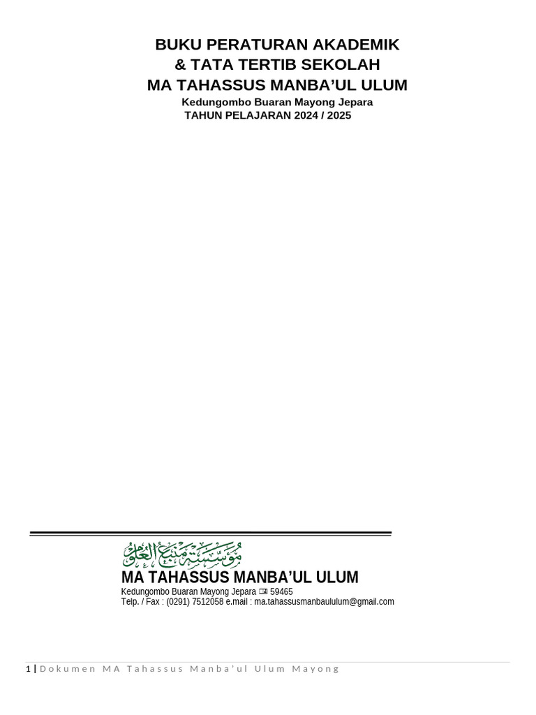 1.2.3.5 Peraturan Akademik Dan Tatib NEW 2023-2024 | PDF