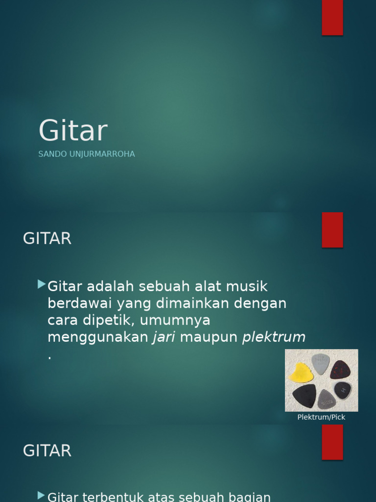 Pengenalan Gitar dan Teknik Petik | PDF