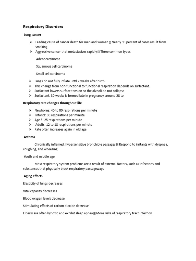 Respi Developmental Changes | PDF