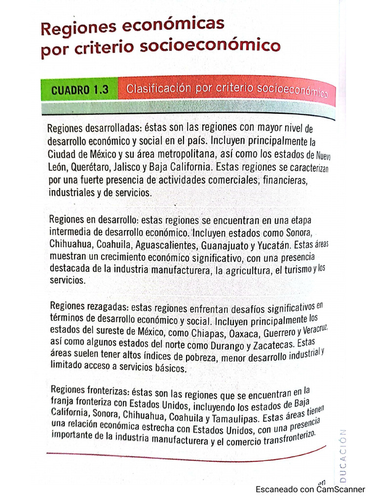Regiones Económicas | PDF