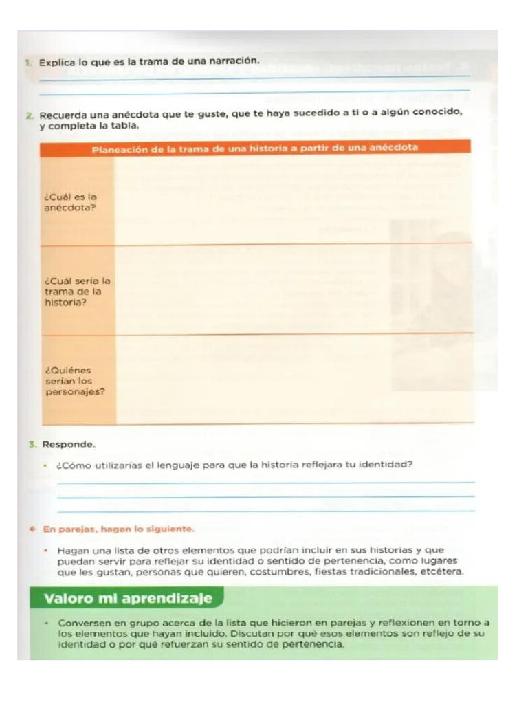 Trama, Texto Narrativo Act4 | PDF