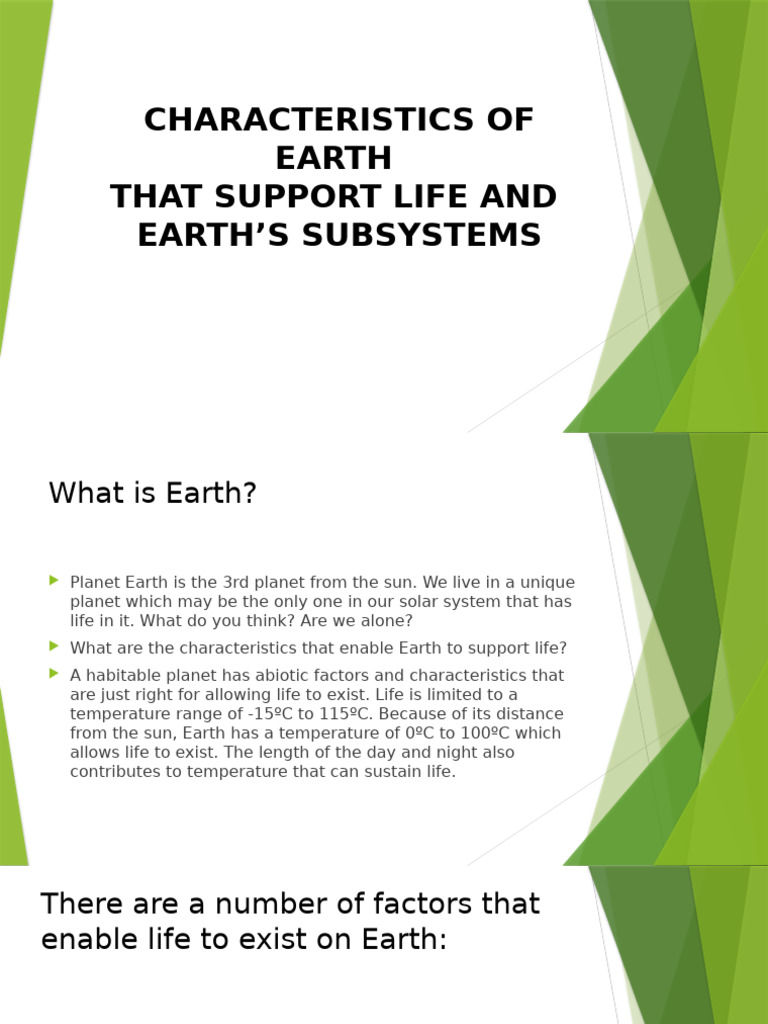 Characteristics of Earth | PDF | Atmosphere Of Earth | Earth