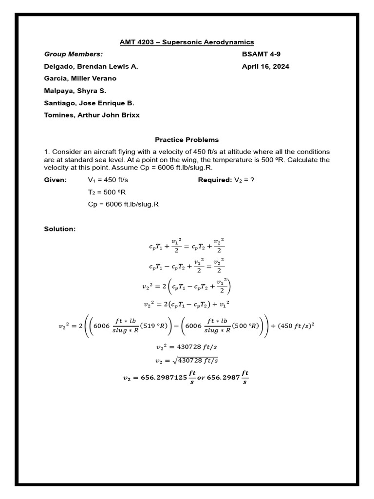 AMT 4203 Group Activity Module 4 Practice Problem 1 | PDF | Physical ...