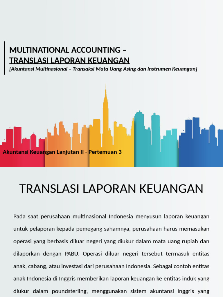 (FIX) Multinational Accounting - Translation | PDF