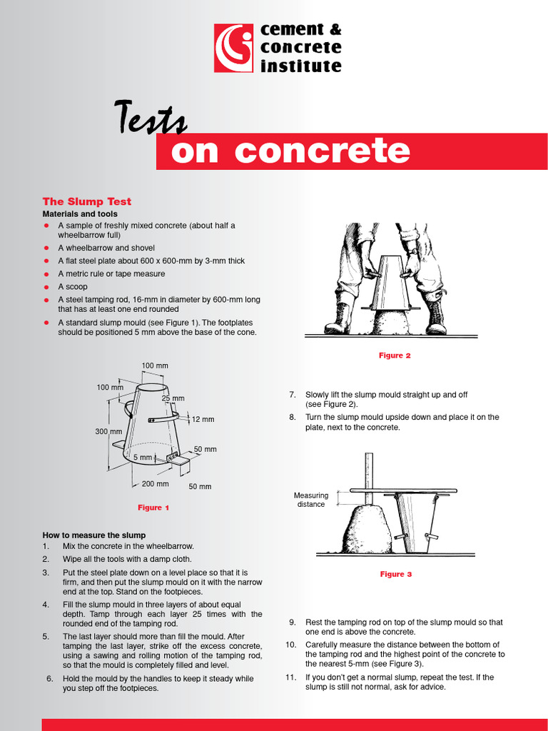 slump test | PDF | Concrete | Materials