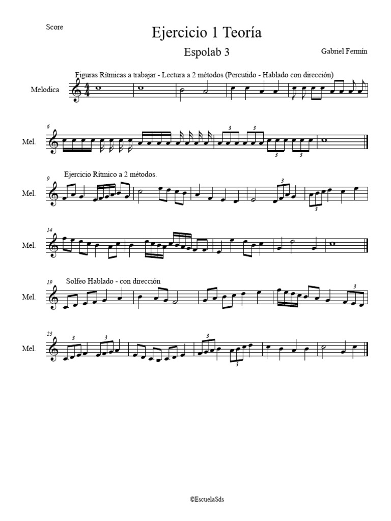 Teoria Ejericio | PDF