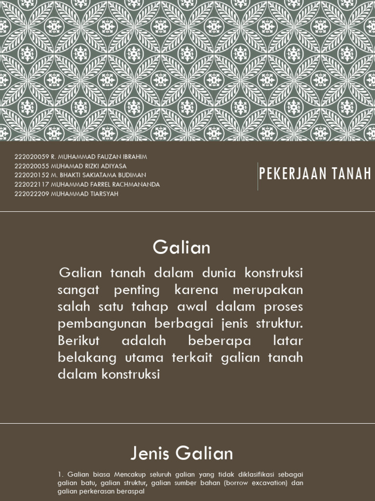 Metode Galian dan Timbunan Tanah Konstruksi | PDF