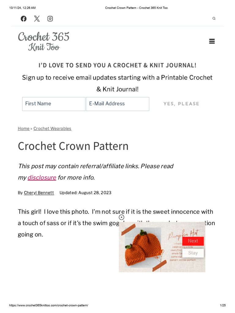 Crochet Crown Pattern for All Ages | PDF | Crochet | Knitting