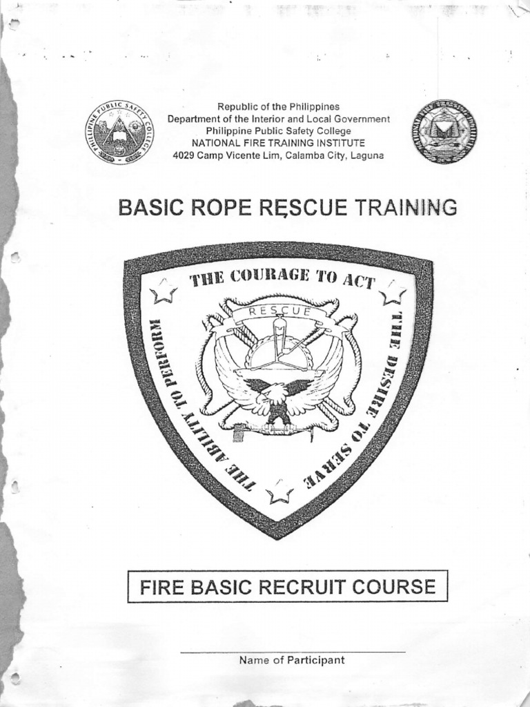 Basic Rope Rescue Training Manual | PDF