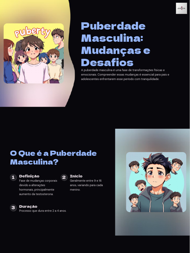 Puberdade Masculina: Mudanças e Orientações | PDF | Puberdade ...
