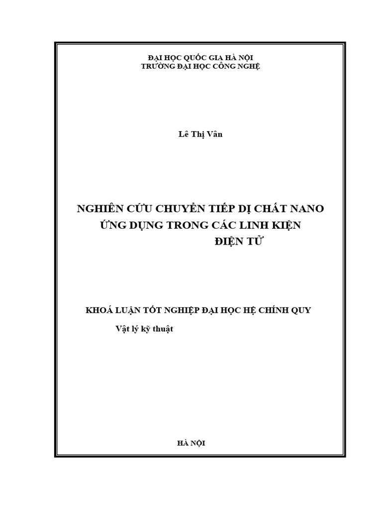 Nghien Cu Chuyn Tip D CHT Nano NG | PDF