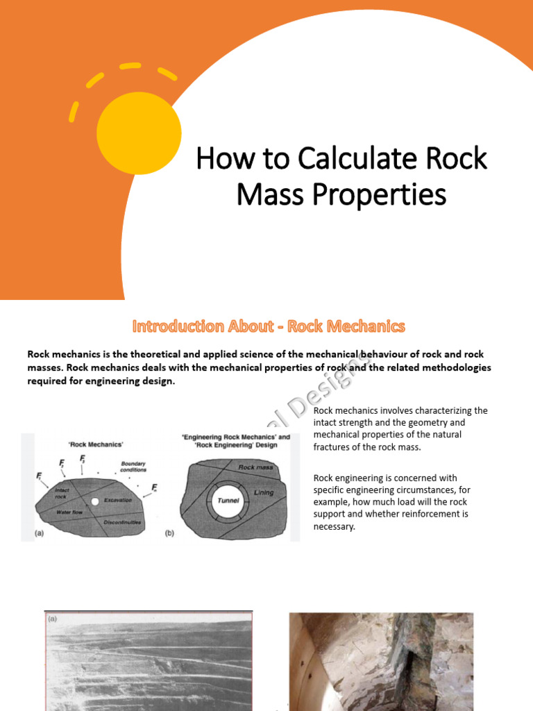 Calculating Rock Mass Properties | PDF | Strength Of Materials | Stress ...