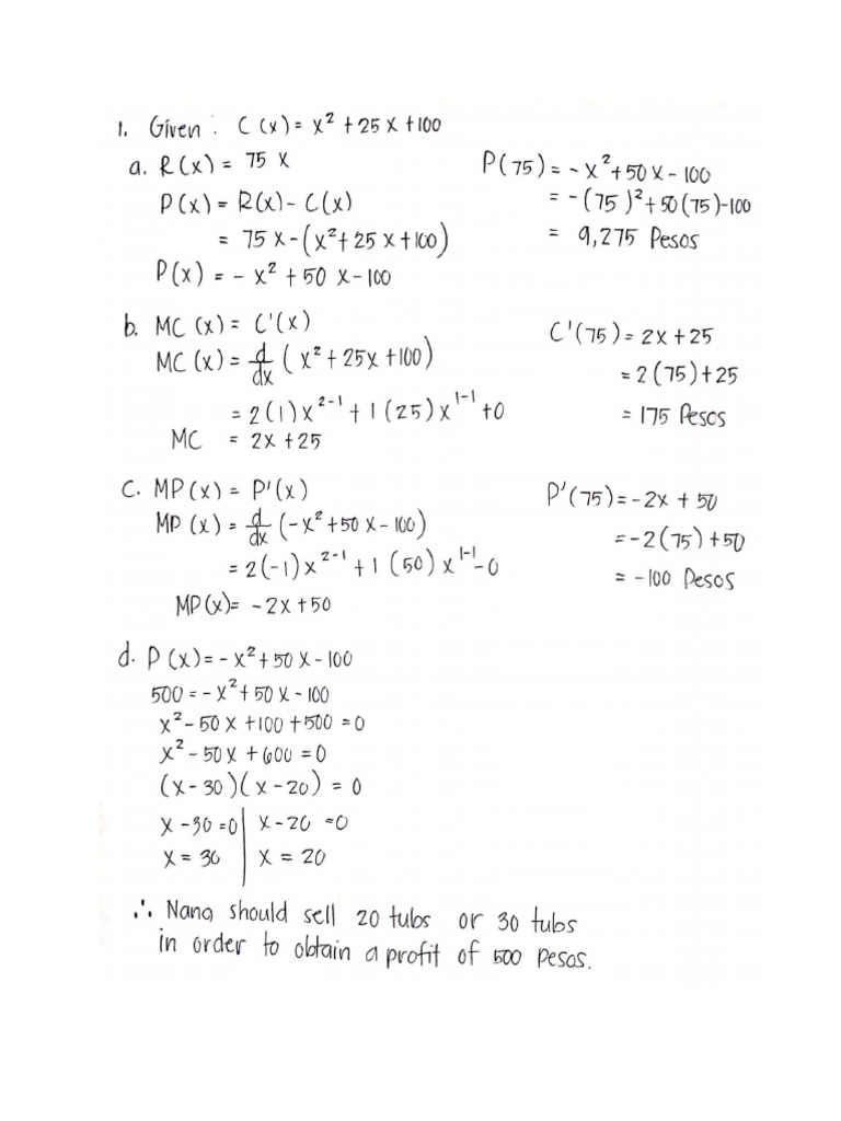 Final Exam MATH 30 Montes, Eleazar L. | PDF
