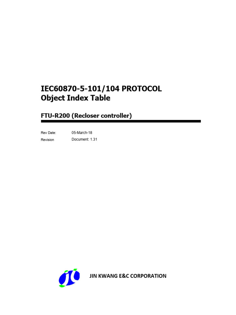 Iec60870-5-101-104 Protocol Object Index Table 05.05 | PDF | Frequency ...