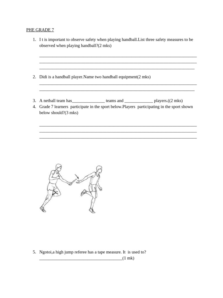Grade 7 Latest Phe | PDF | Volleyball | Sports