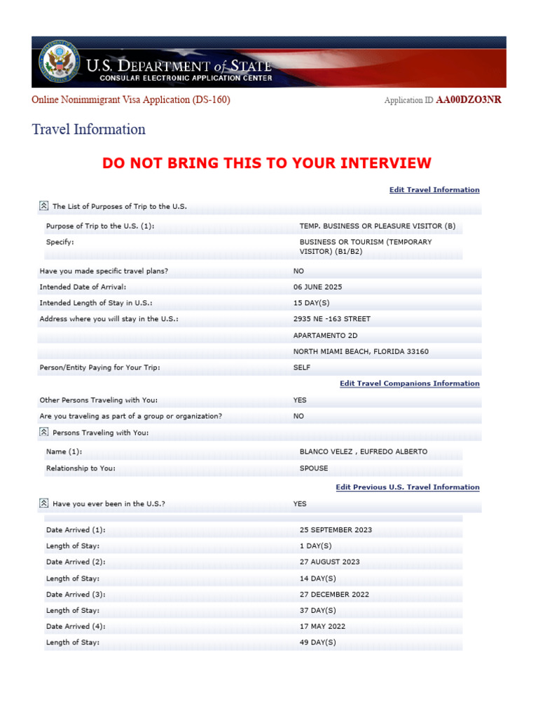 Non-Immigrant Visa - Review Travel Information 23 | PDF | Travel Visa ...
