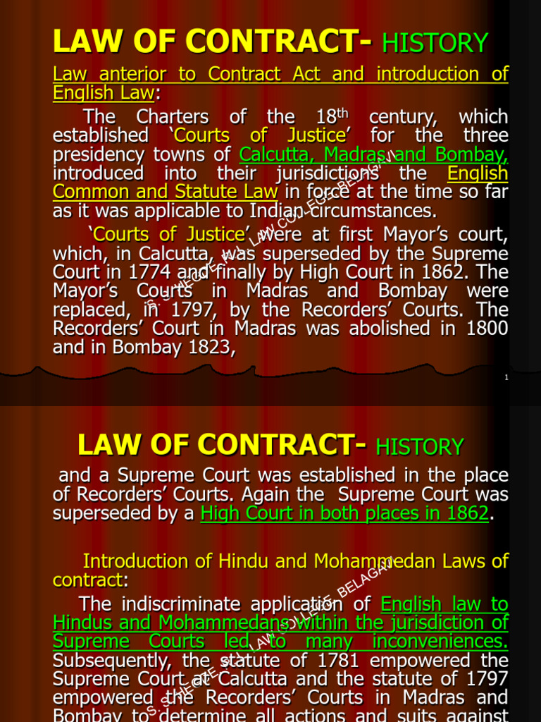 Contract I | PDF | Offer And Acceptance | Consideration