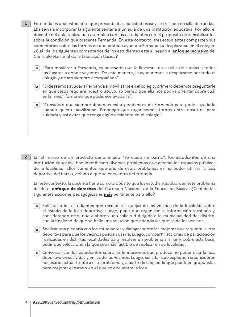 Sesión 29 Desarrollo de La Prueba de Diciembre 2023 - Parte 1 | PDF ...