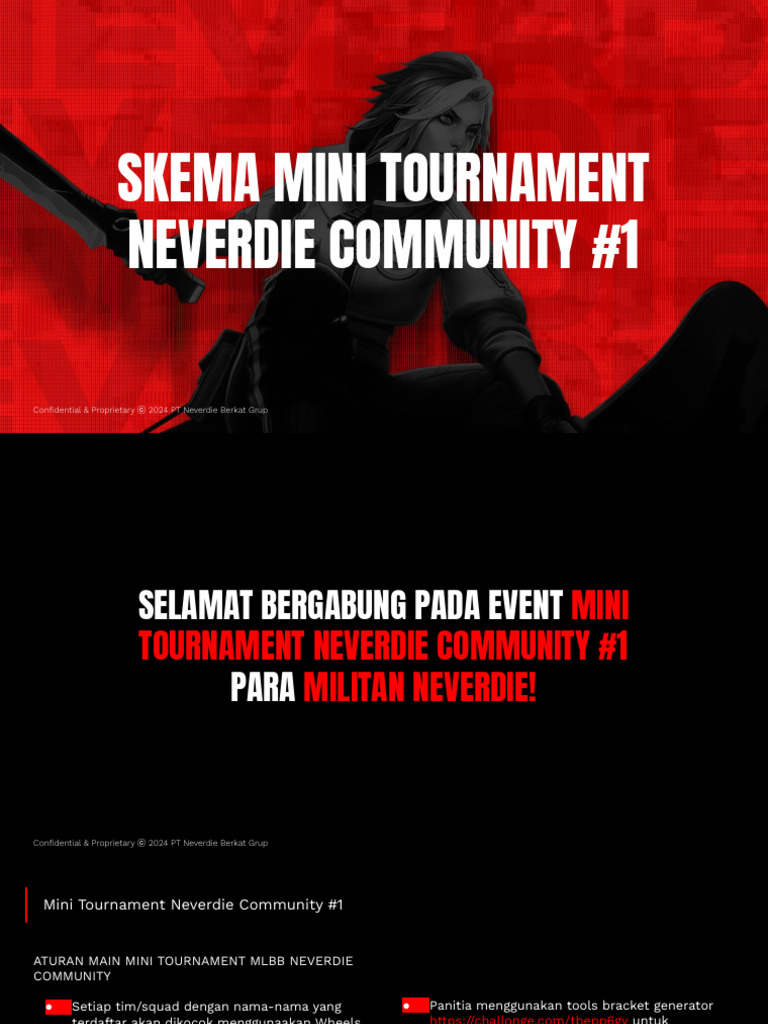 Skema Mini Tournament Neverdie Community | PDF
