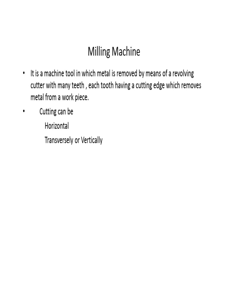 Milling Machine 1 | PDF | Drill | Drilling