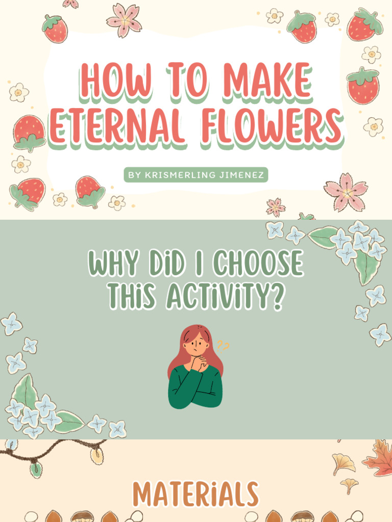 How To Make Eternal Flowers | PDF