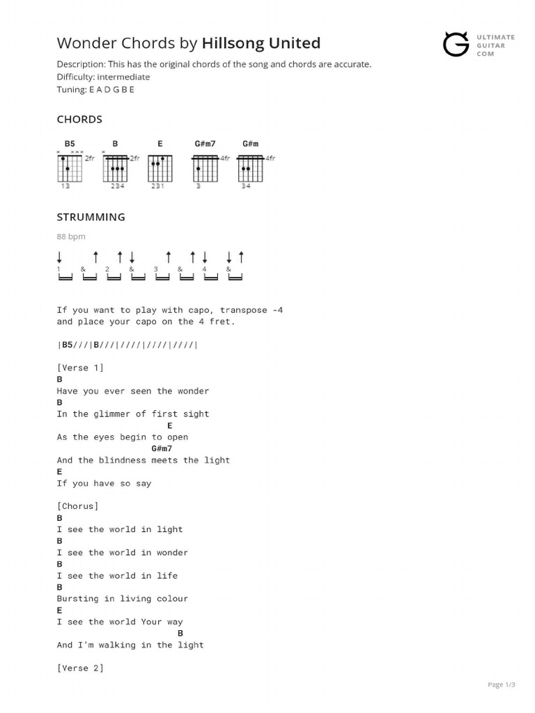 Wonder Chords | PDF