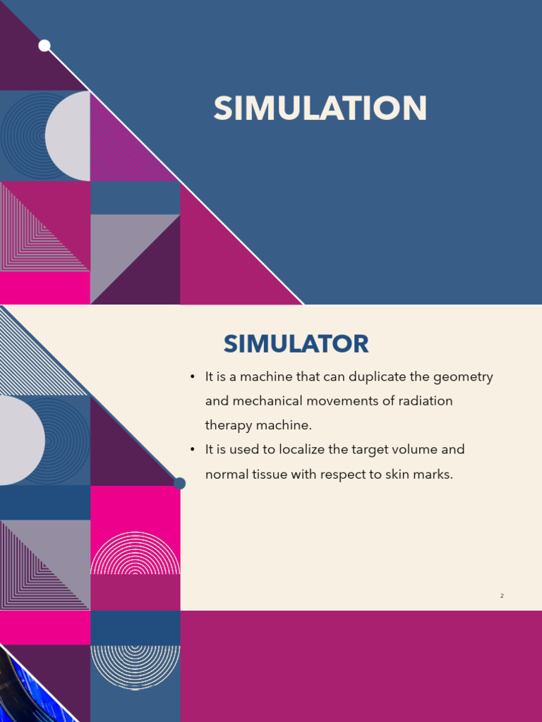 SIMULATION | PDF | Ct Scan | Radiation Therapy
