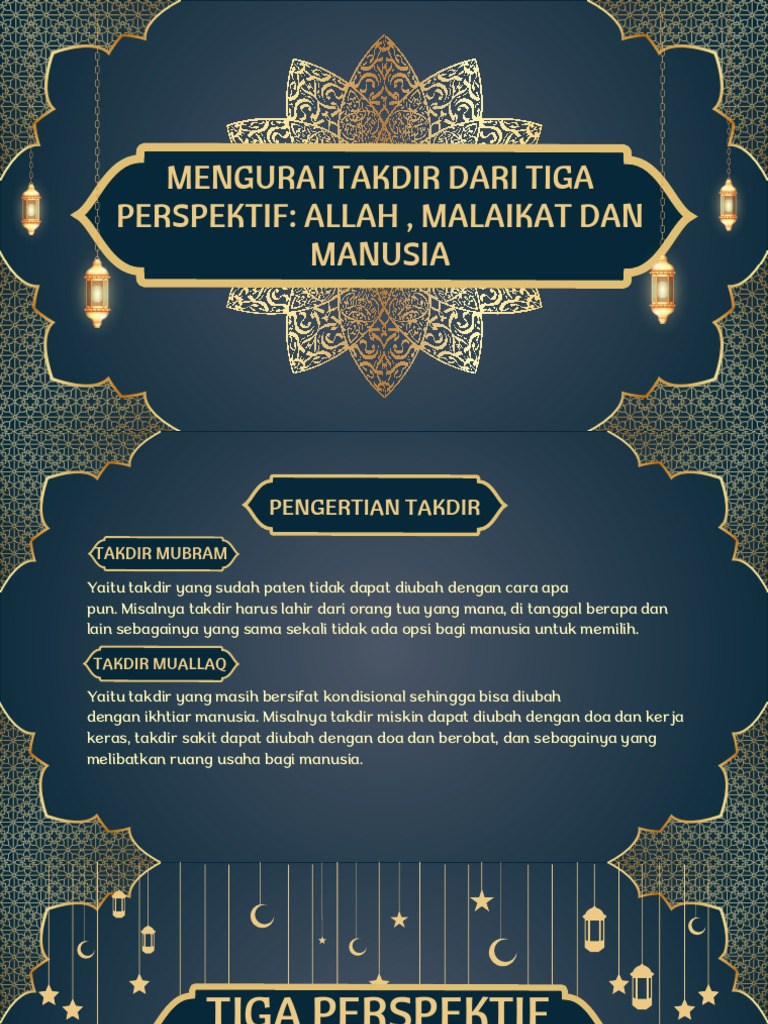 Tugas Ilmu Tauhid Perspektif Takdir | PDF | Kesehatan Holistik | Gaya Hidup